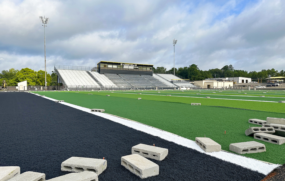 Repairs progressing at Dragon Stadium | Nacogdoches Independent School ...